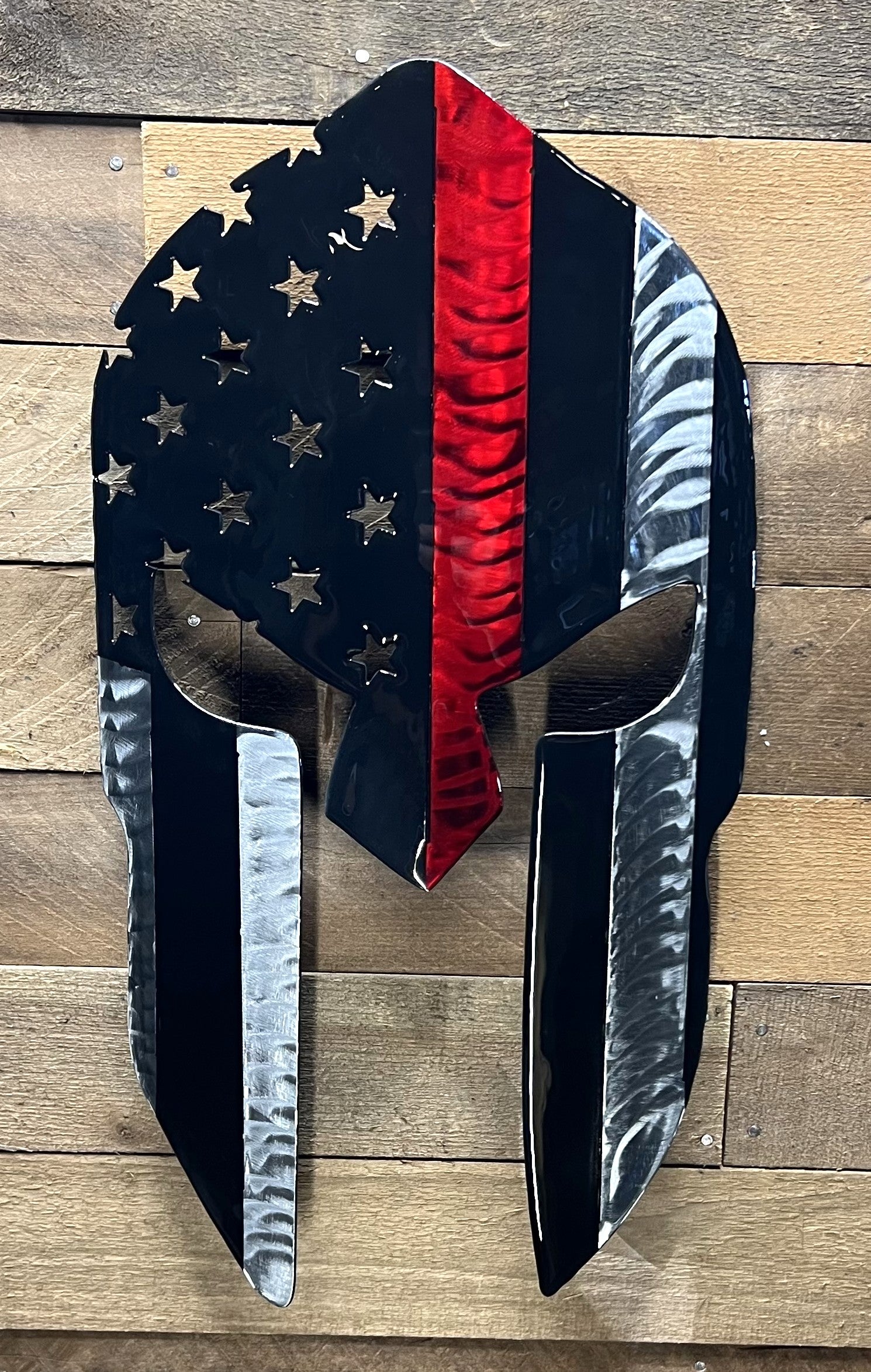 Red Line Spartan – Forged Steel Tribute to Firefighter Valor, Warrior ...