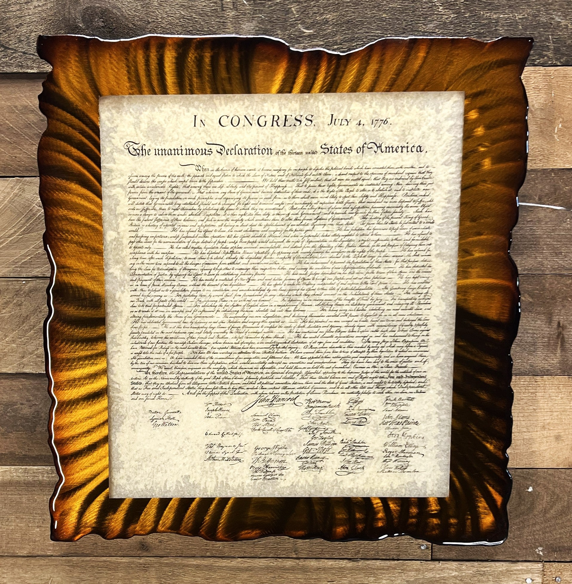 Declaration of Independence – Steel Tribute to Liberty and American ...