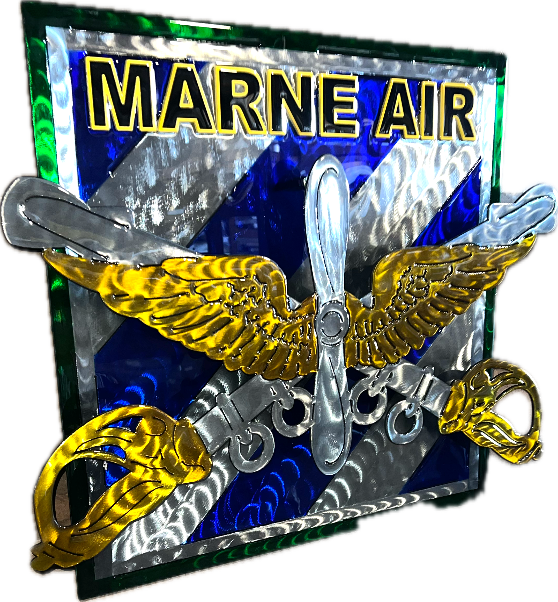 MARNE AIR Metal Wall Art – U.S. Army Aviation Sculpture with Optional ...