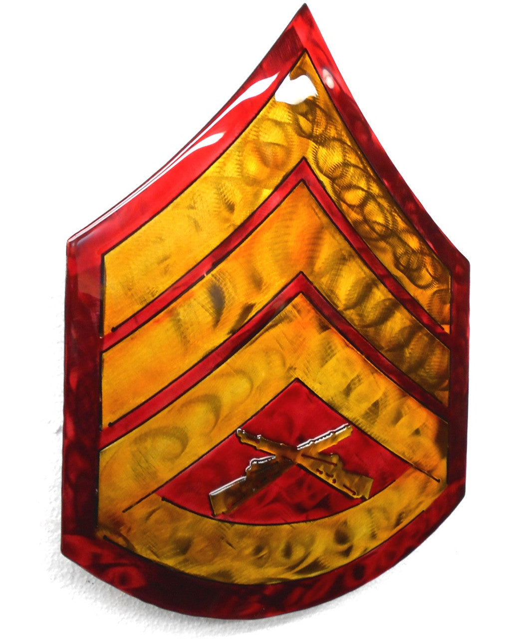 Marine Staff Sergeant Chevron – Forged Steel USMC Wall Sculpture ...