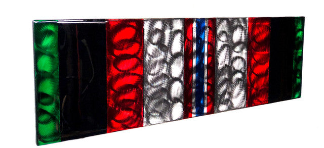 The OEF sculpture is cut from 1/8 inch steel plate and then hand ...